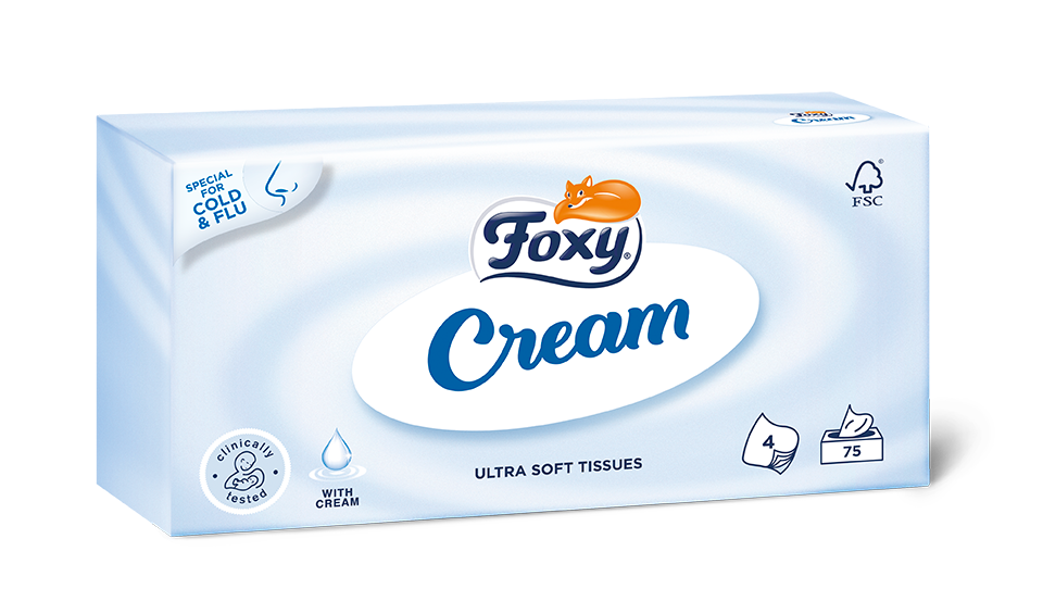Foxy Cream - mouchoirs en boit - Foxy